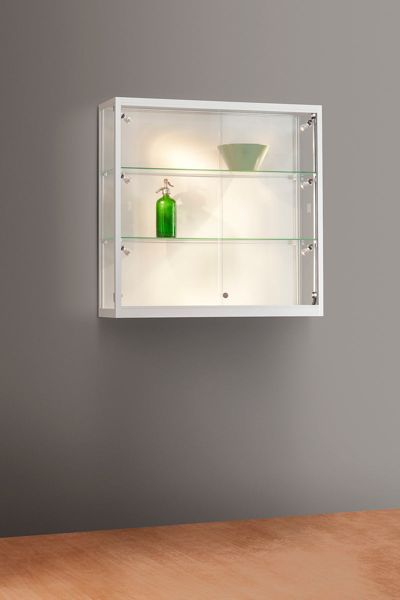Wall mounted display cabinets with glass doors – Display Cabinets Direct