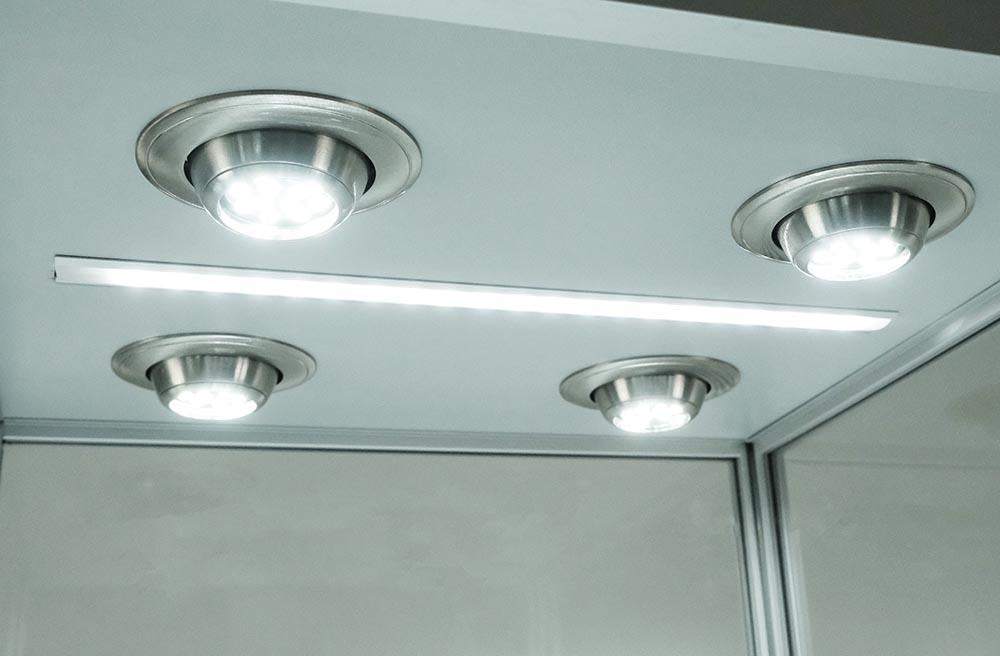 SOLARIS 400 x 400 x 1980mm Glass Cabinets – Display Cabinets Direct