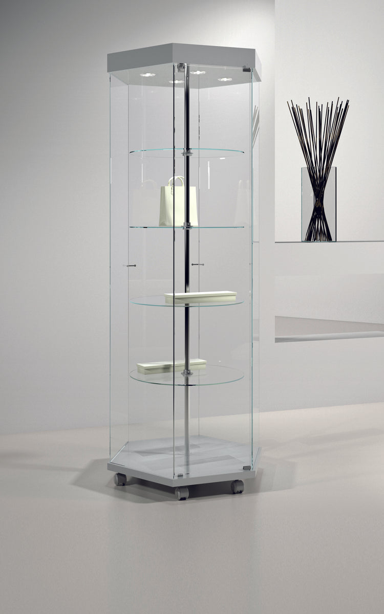 Premier Lite 8.18GE Hexagonal Revolving Display Case – Display Cabinets ...