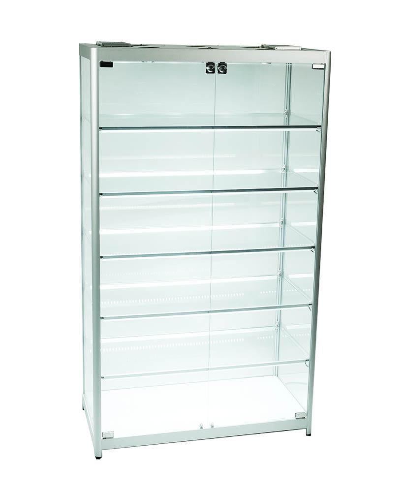 SOLARIS 800 x 400 x 1400mm Glass Cabinets – Display Cabinets Direct