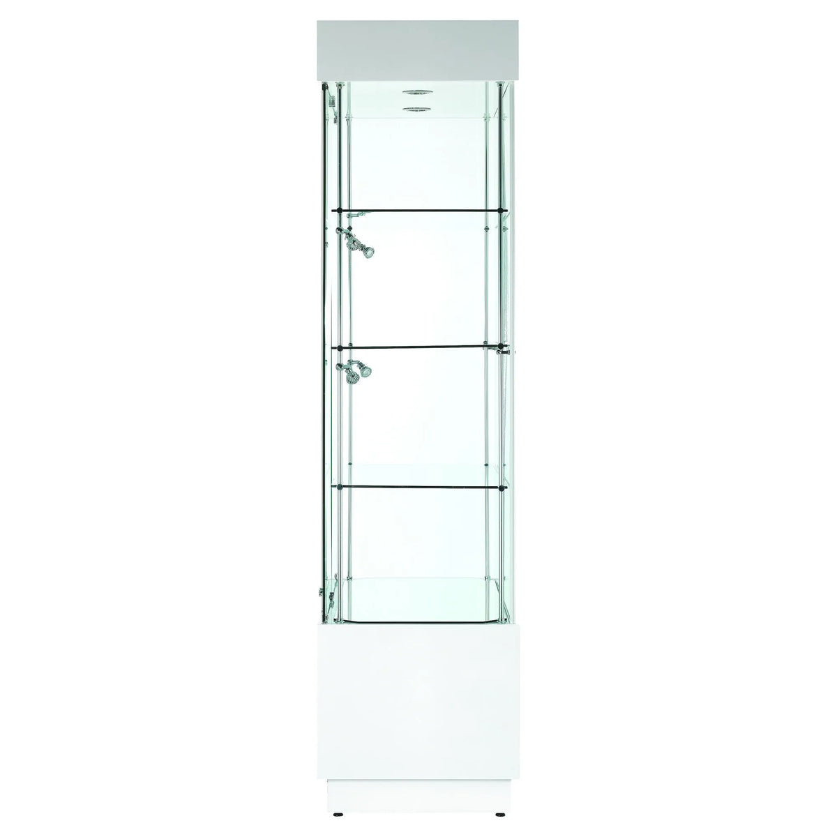 Elite Tall Wide Display Cabinet (with storage) – Display Cabinets Direct