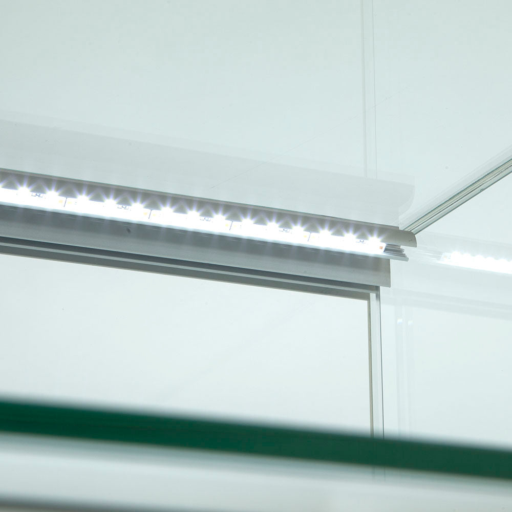 SOLARIS 600 x 600 x 1980mm Glass Cabinets – Display Cabinets Direct