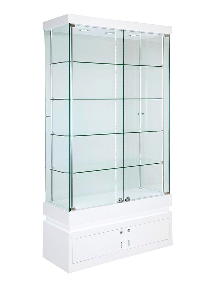 SOLARIS 650 x 400 x 1900mm Glass Cabinets W/storage – Display Cabinets ...