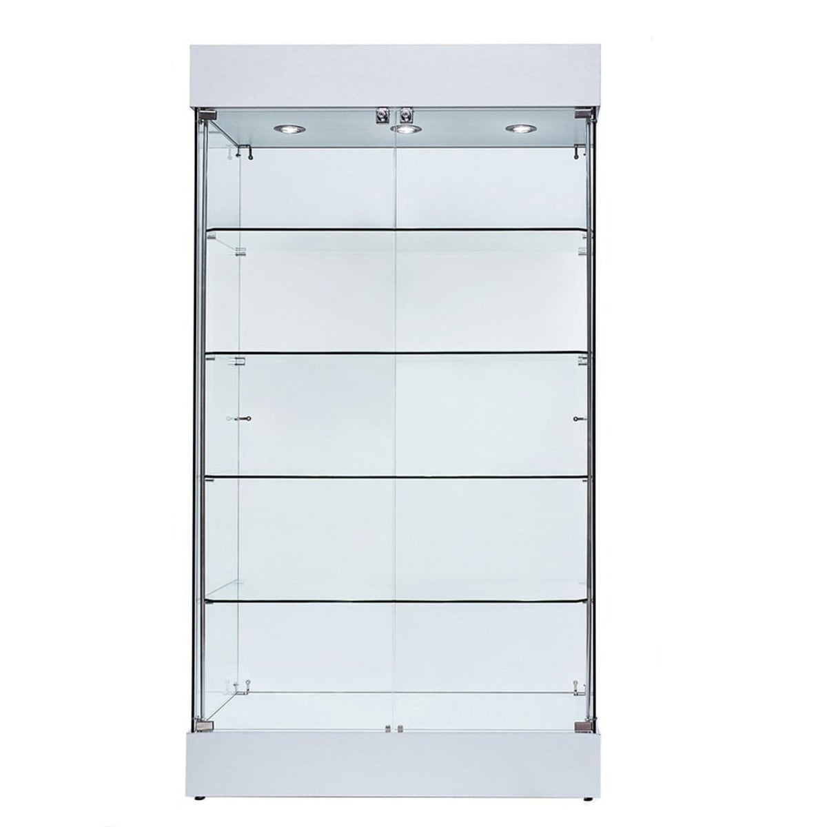 Clarion 80cm Wide Frameless Showcase – Display Cabinets Direct