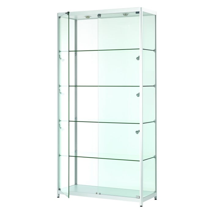 Vista Silver Display Cabinet Tall Extra Wide – Display Cabinets Direct