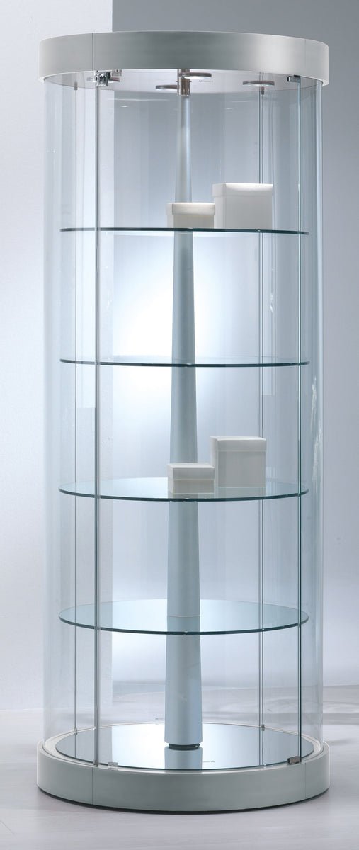 Elegance 209/RG Round Revolving Display Showcase – Display Cabinets Direct