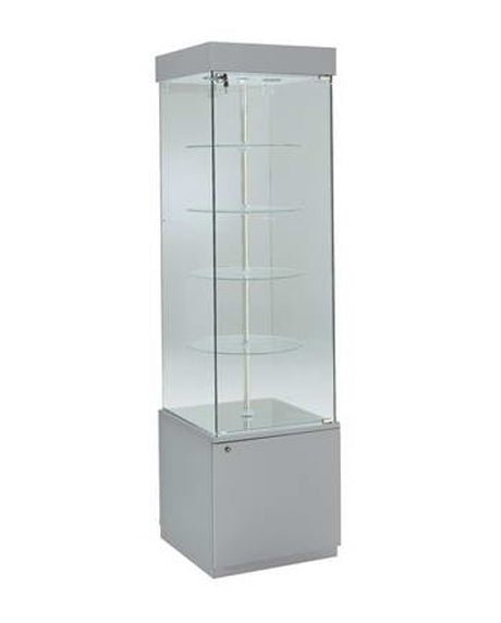 Premier 171R Rotating Glass Display Case – Display Cabinets Direct