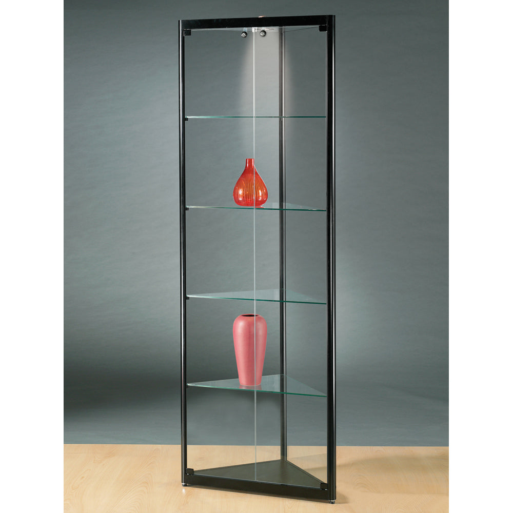 Aspire MPC 500 Glass Corner Display Cabinet black – Display Cabinets Direct