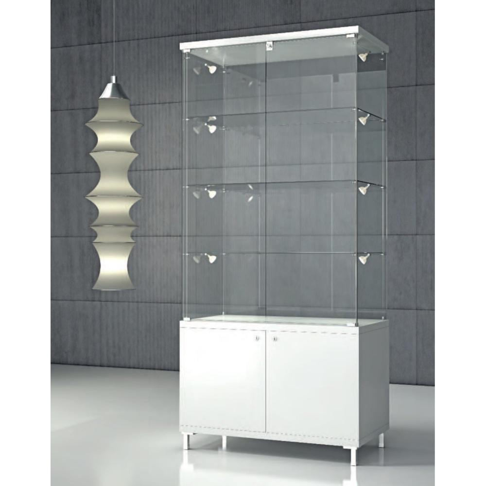 Opus Q85M Display Showcase with Storage – Display Cabinets Direct